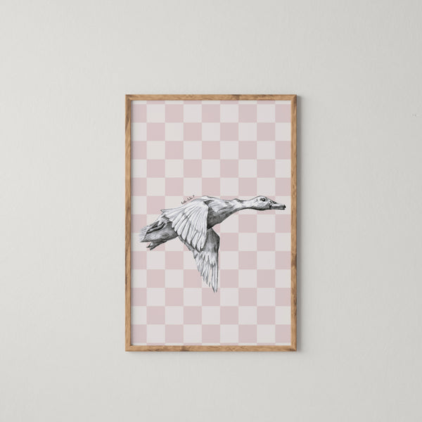 Flying Duck Print. – Halle-lula Prints